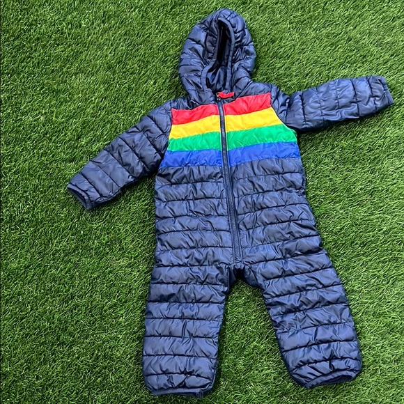 Primary | Jackets & Coats | Baby Primary Lightweight Puffer Snow Suit ...